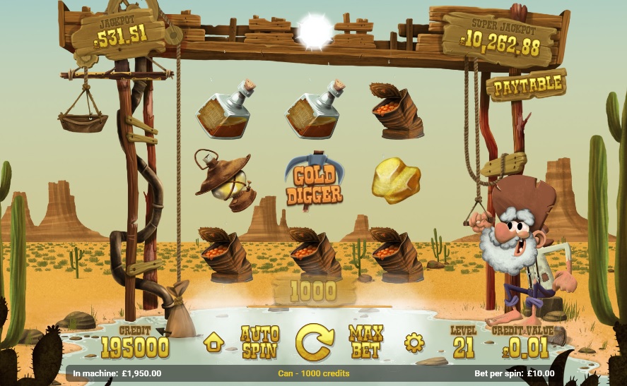 Gold Rush Slot Game Review - Three Bonus Games and Cash Prizes